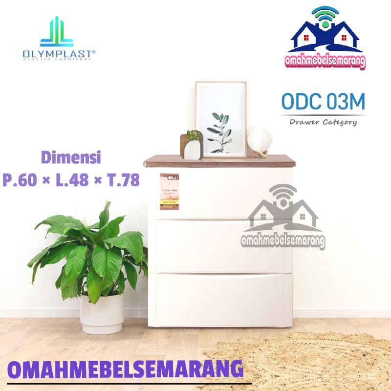 Jual Lemari Laci Susun Plastik OLYMPLAST ODC 03M almari drawer ...