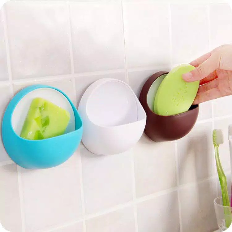 Jual Kotak Holder Tempat Sabun / Sponge Model Tempel | Shopee Indonesia