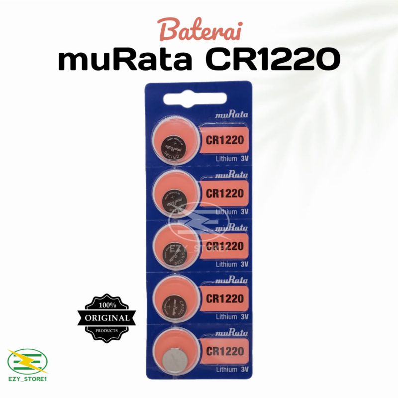 Jual Baterai Murata CR1220 Original Lithium Battery 3V batrai muRata CR 1220 | Shopee Indonesia