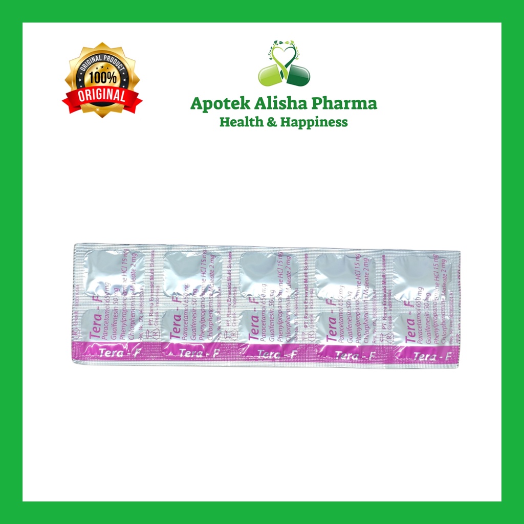 Jual Tera-F Tablet Box isi 100 dan Strip 10 Kaplet Tera F | Shopee ...