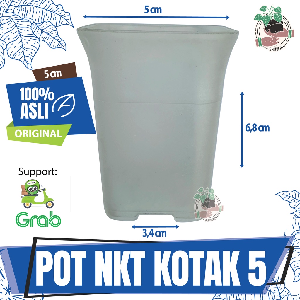 Jual Pot Bunga Kotak Mini NKT JUOSS 05 Bening Transparan Tray Semai ...