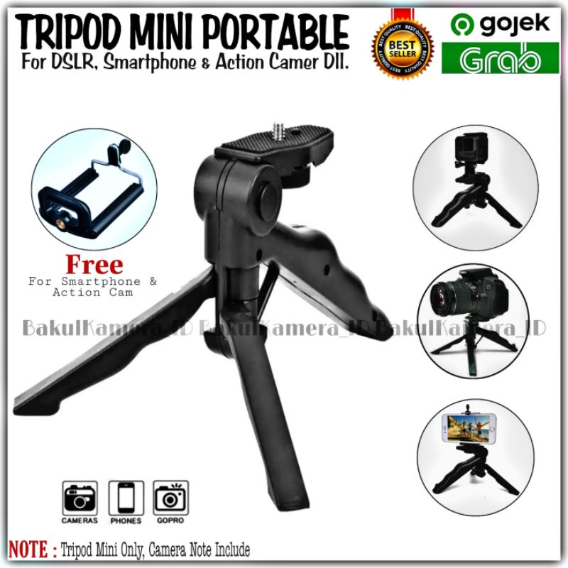 Jual Tripod Mini & Monopod Lipat portable 2in1 for DSLR / Smartphone ...