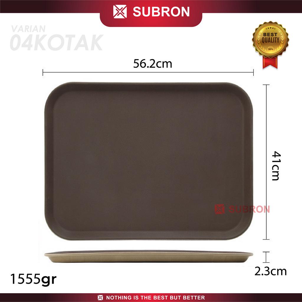 Jual SUBRON Nampan Saji Makanan BIG Size Tray Plastik Baki Anti Slip ...