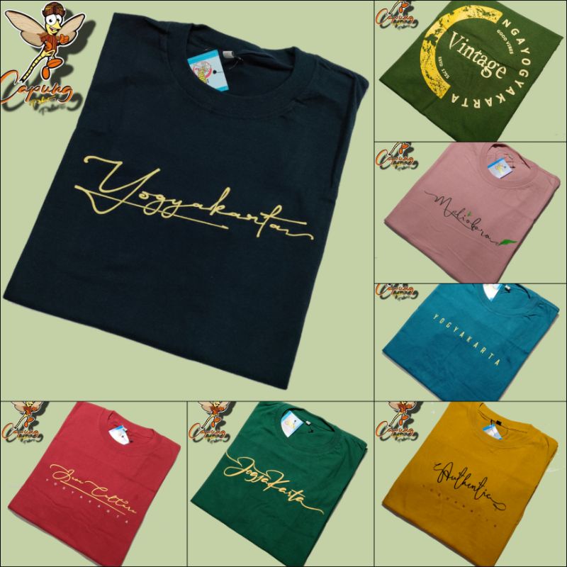 Jual KAOS JOGJA SABLON MEREK CAPUNG T-SHIRT DARI UKURAN S DEWASA SAMPAI JUMBO | Shopee Indonesia