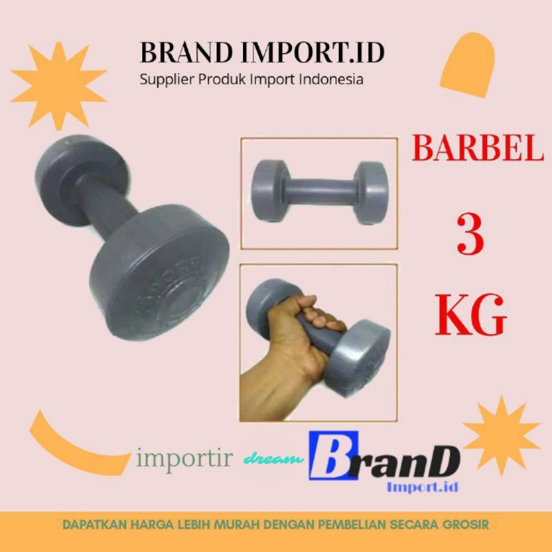 Jual Barbel PVC 3kg | Shopee Indonesia
