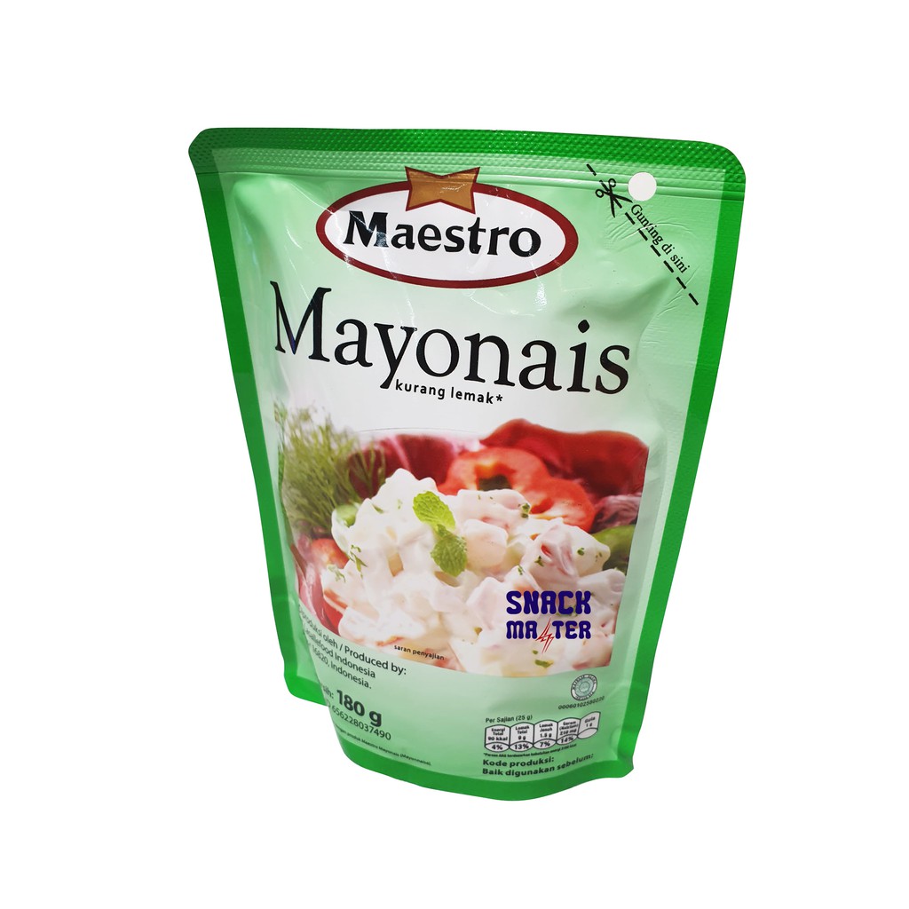 Jual Maestro Mayonnaise Pouch - Netto 180 gr | Shopee Indonesia