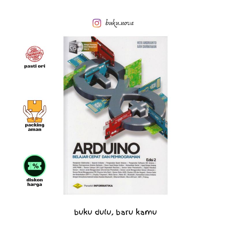 Jual Buku Arduino Belajar Cepat dan Pemrograman Edisi 2 + CD | Shopee Indonesia