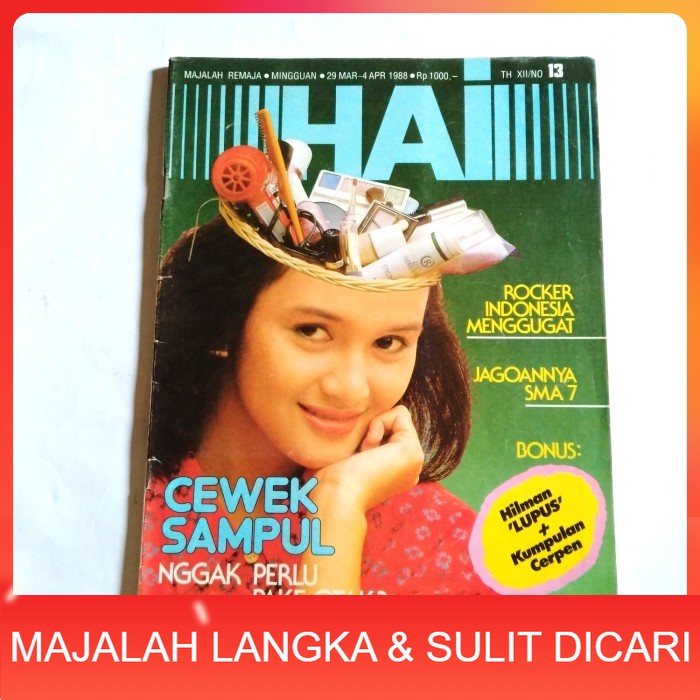 Jual Majalah HAI No.13 Apr 1988 Cover LISNA Langka | Shopee Indonesia