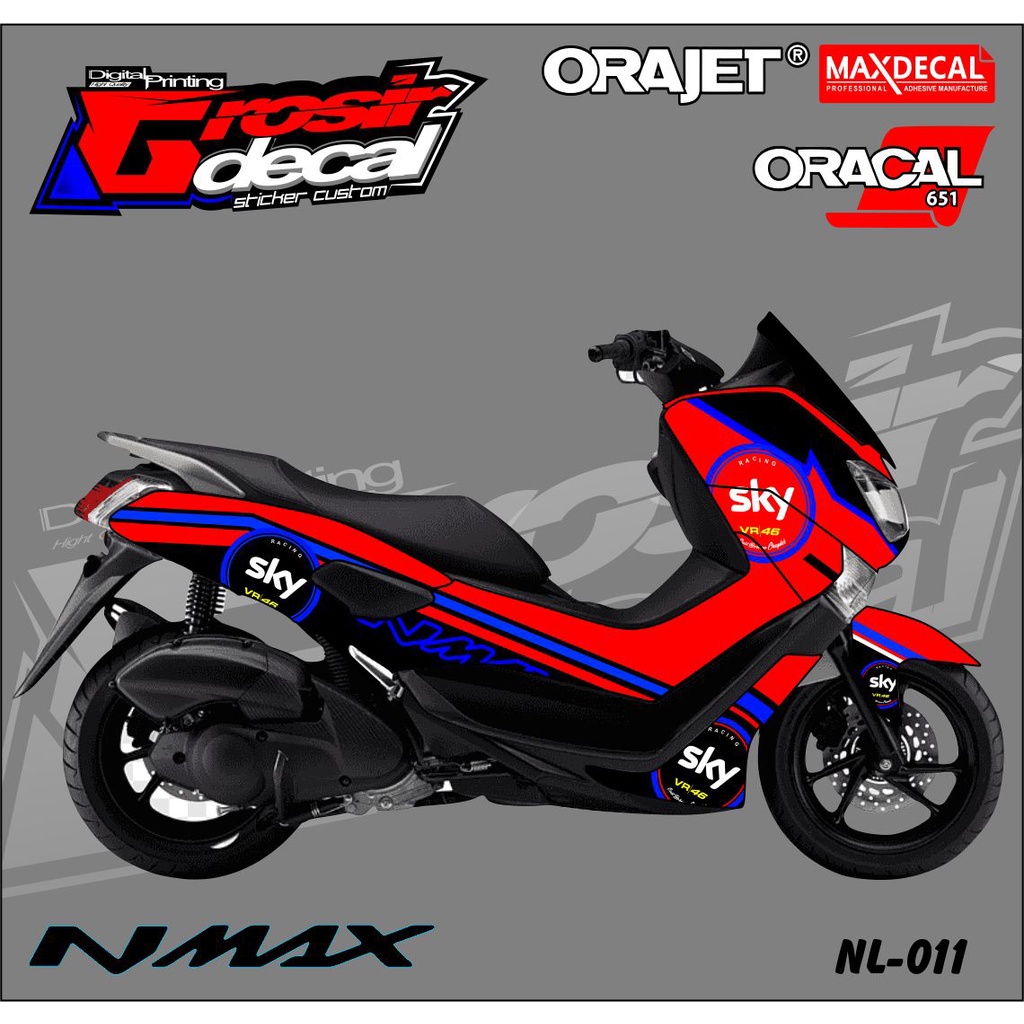 Jual decal sticker yamaha nmax dekal nmax vr 46 fullbody | Shopee Indonesia