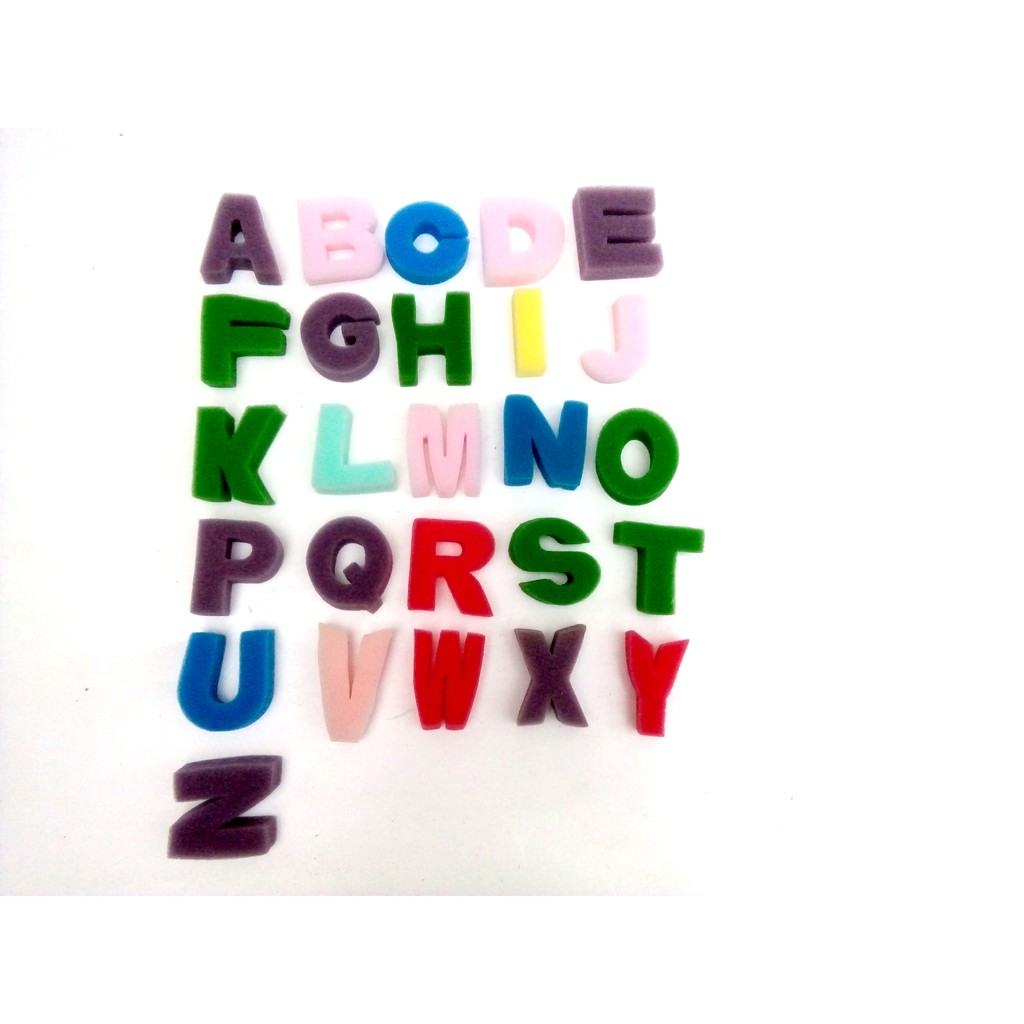 Jual Sponge Huruf untuk memberi motif huruf decoupage | Shopee Indonesia