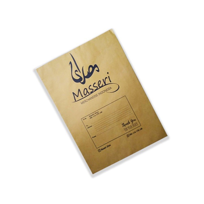 Jual Cetak amplop coklat / map coklat / label pengiriman packaging a4 ...