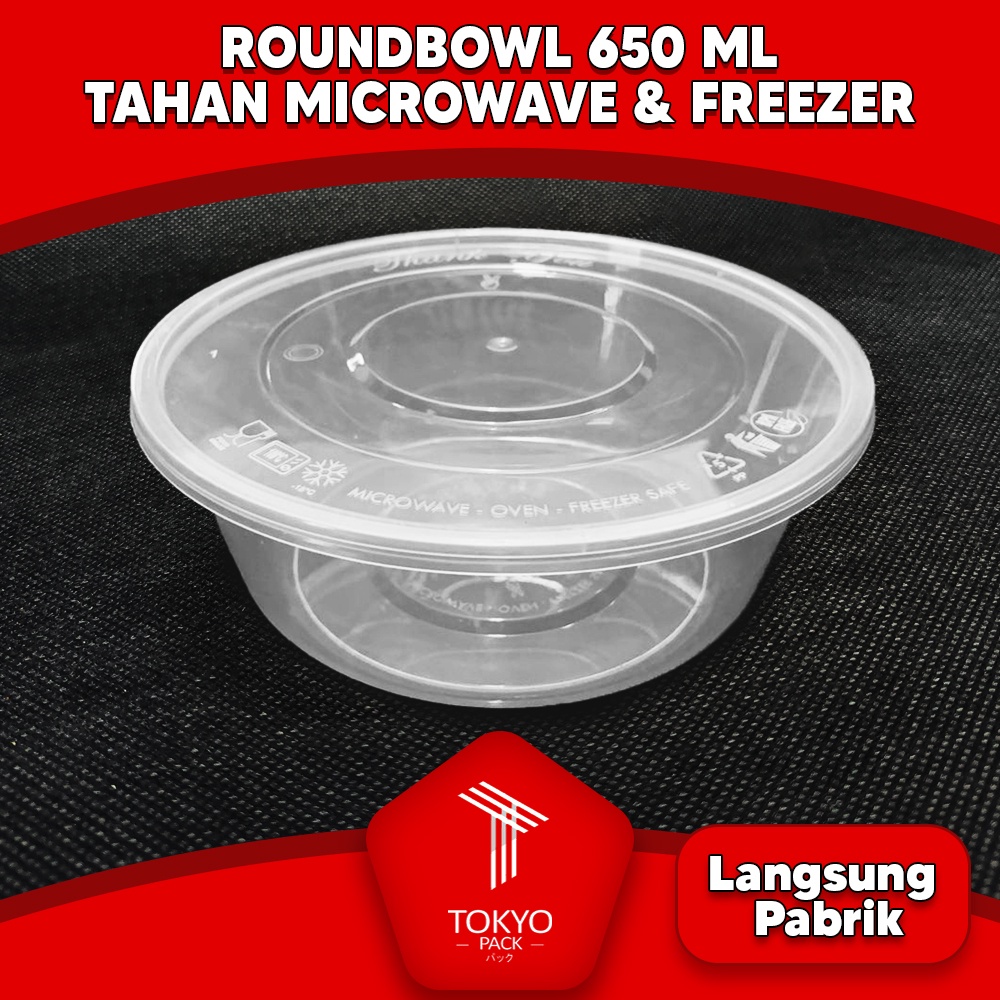 Jual THINWALL MANGKOK BULAT 650ML - MANGKUK PLASTIK 650 ML MURAH ...