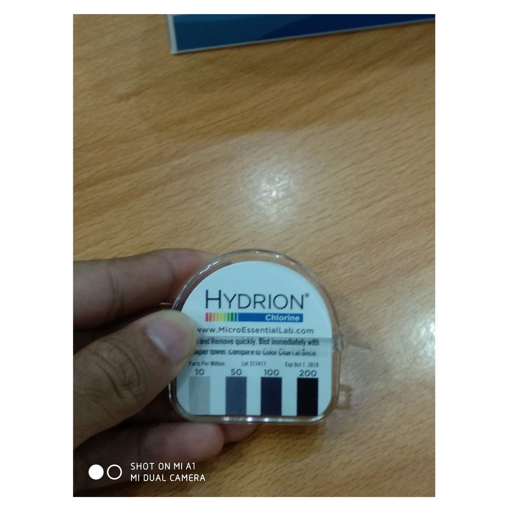 Jual Hydrion Chlorine Paper CM 240 + Refill 10-200ppm / Alat Test ...