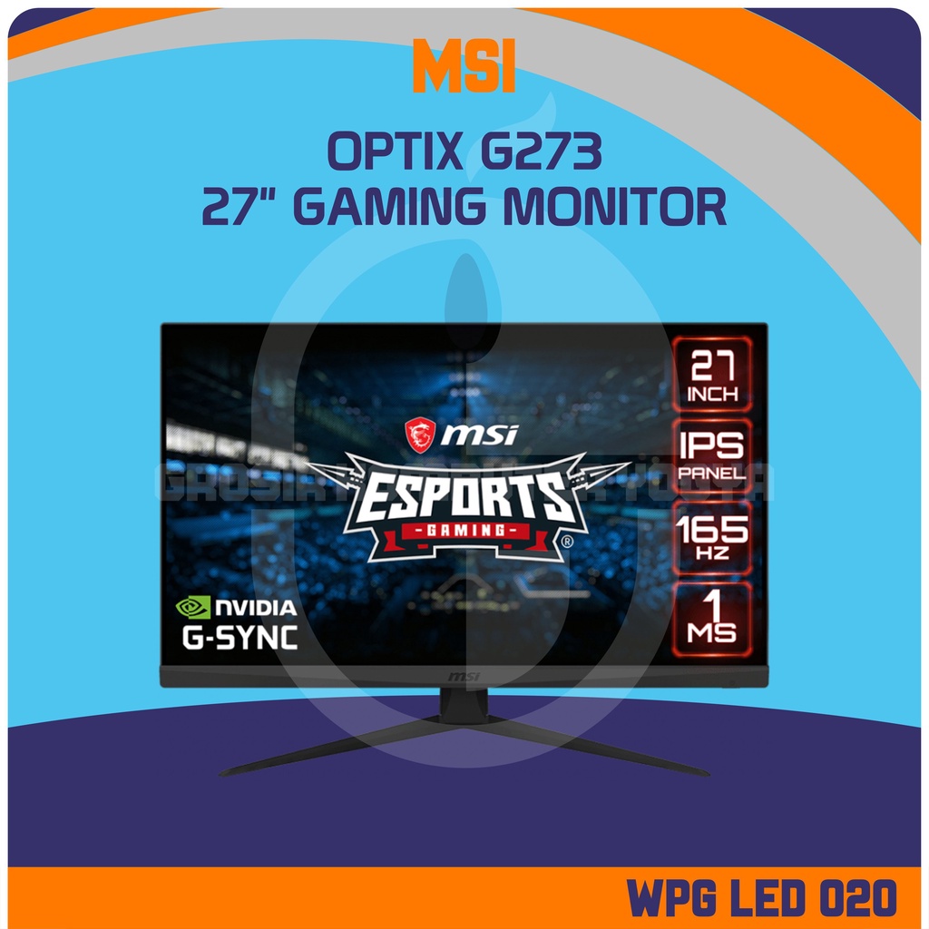 Jual MSI Optix MAG273 27" 1ms 144Hz Frameless Design Gaming Monitor ...