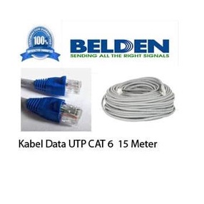 Jual Kabel Data Lan Utp Cat 6 Belden Ori 15 Meter | Shopee Indonesia