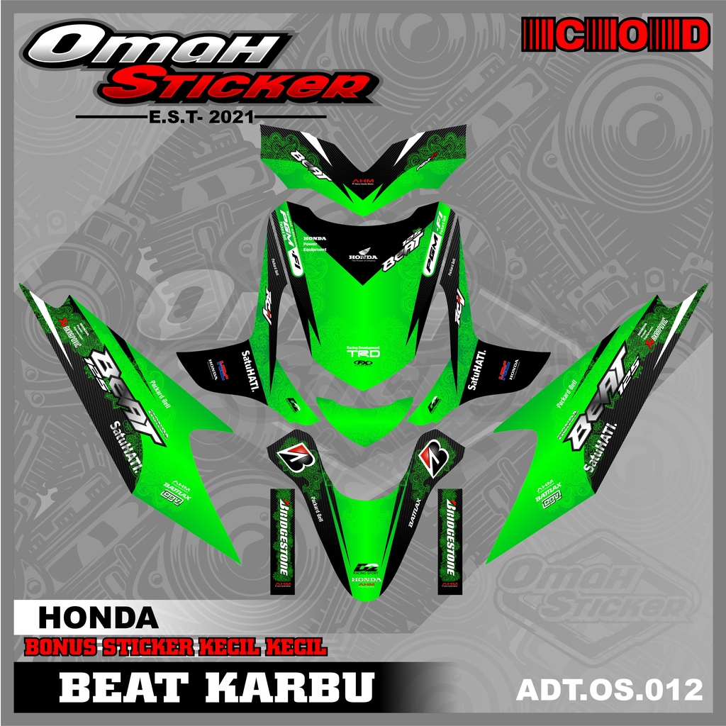 Jual Striping Decal BEAT KARBU. Sticker Striping Lis Variasi Full Body ...