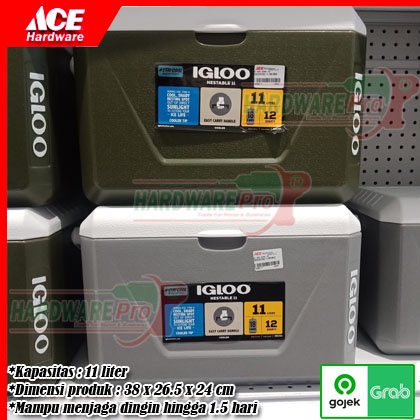 Jual Cooler Box 11 Liter Nestable Cool Box Ice Box Tempat Es Igloo ...
