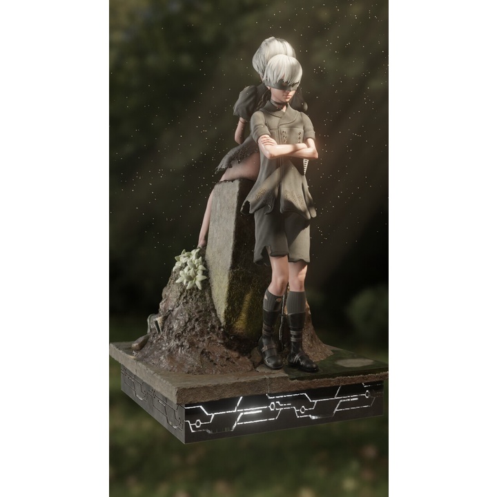 Jual nier automata 2b and 9s resin kit statue - 24.5 cm | Shopee Indonesia