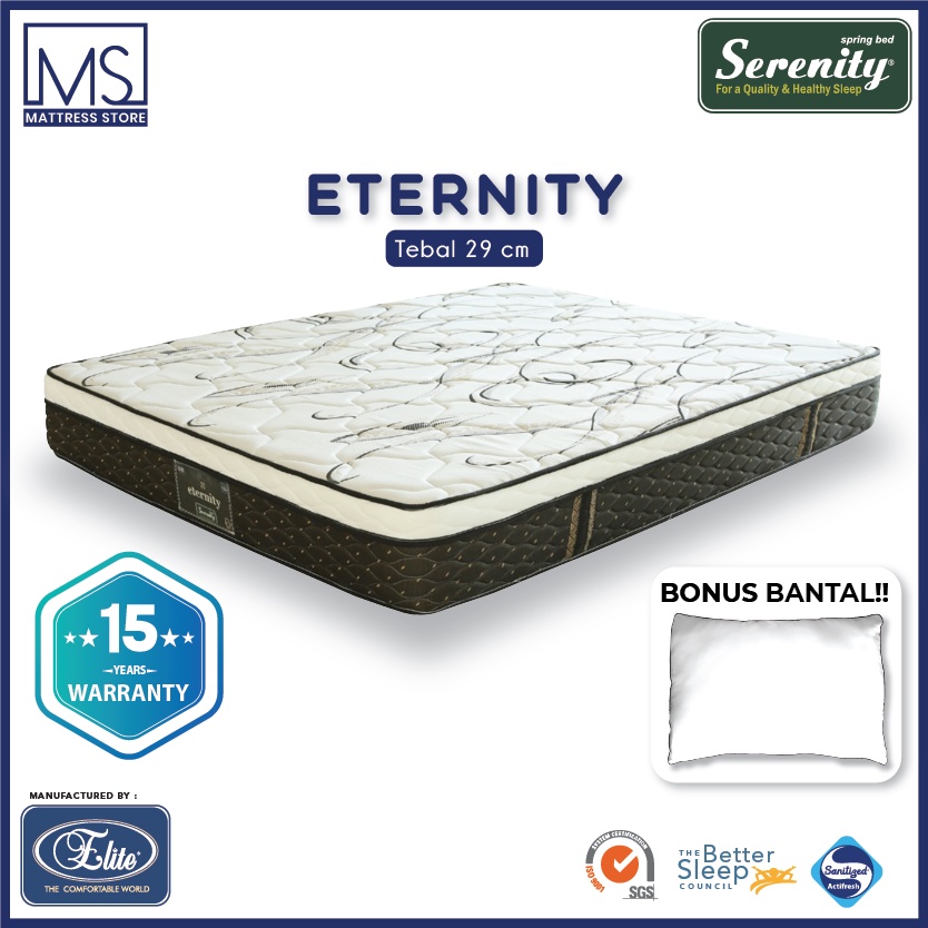 Jual Kasur Serenity ETERNITY by Elite Springbed ( kasur saja ) | Shopee ...