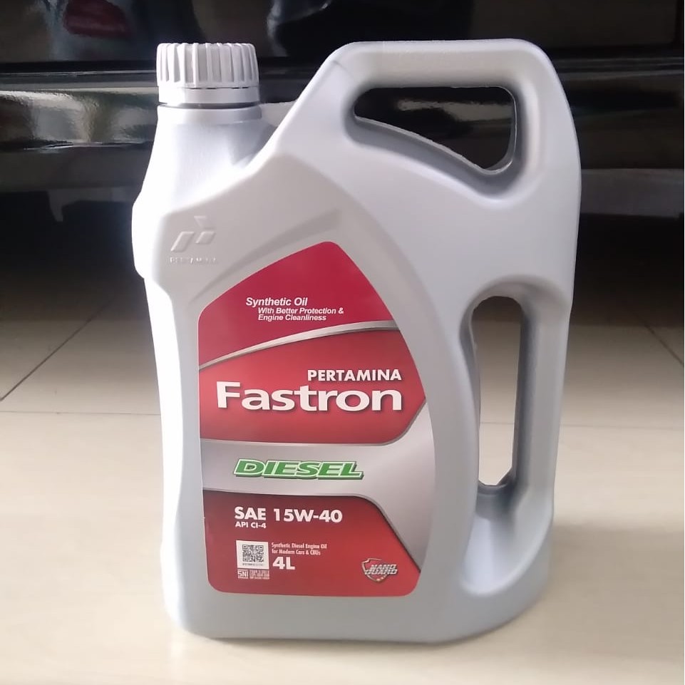 Jual Oli Mesin Pertamina Fastron Diesel SAE 15W-40 - 4 liter 1 GALON Original | Shopee Indonesia