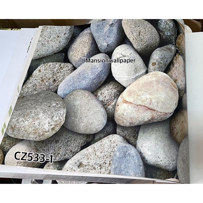 Jual Wallpaper Dinding Batu Kerikil Alam 3D Effect Visual | Shopee ...