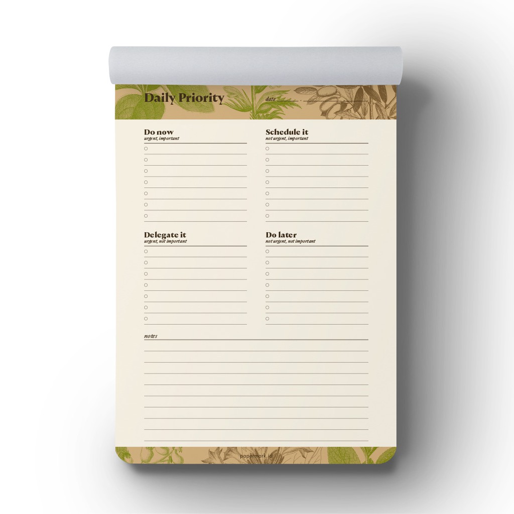 Jual Notepad Daily Priority Scientific | Shopee Indonesia