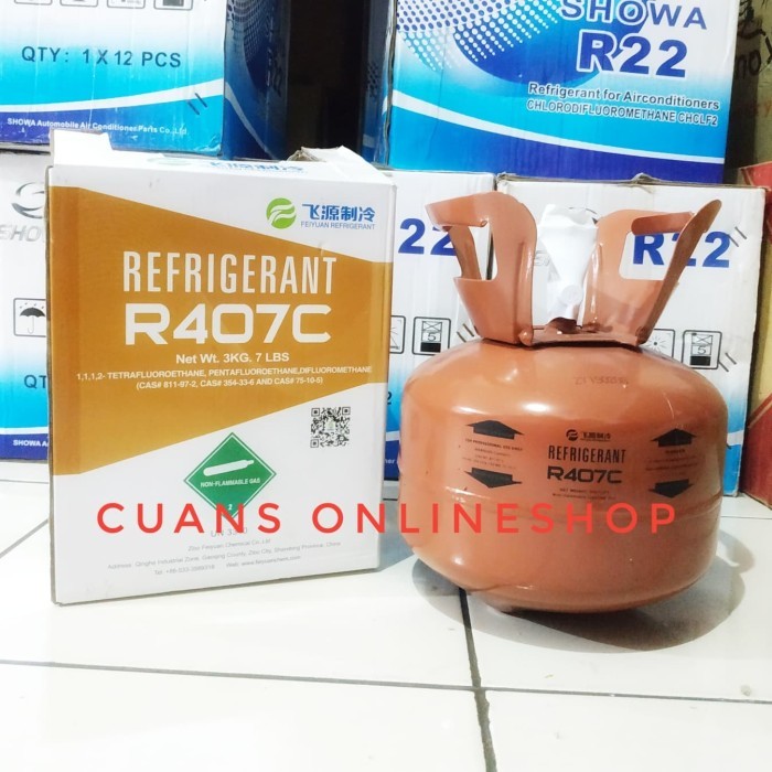 Jual PREON R407c Pure 3Kg Baru Segel. R407 Kemasan 3 Kg Tabung Kecil Segel | Shopee Indonesia