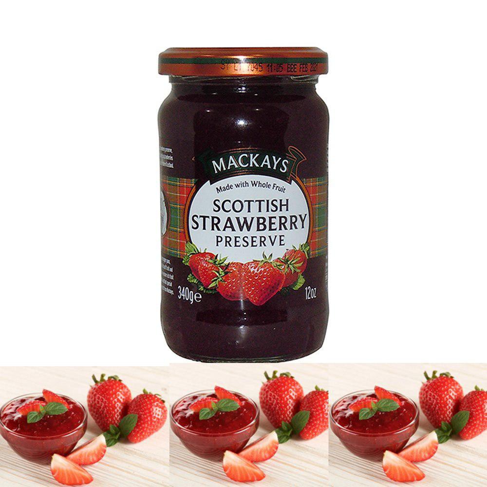 Jual MACKAYS STRAWBERRY JAM 360GR | Shopee Indonesia