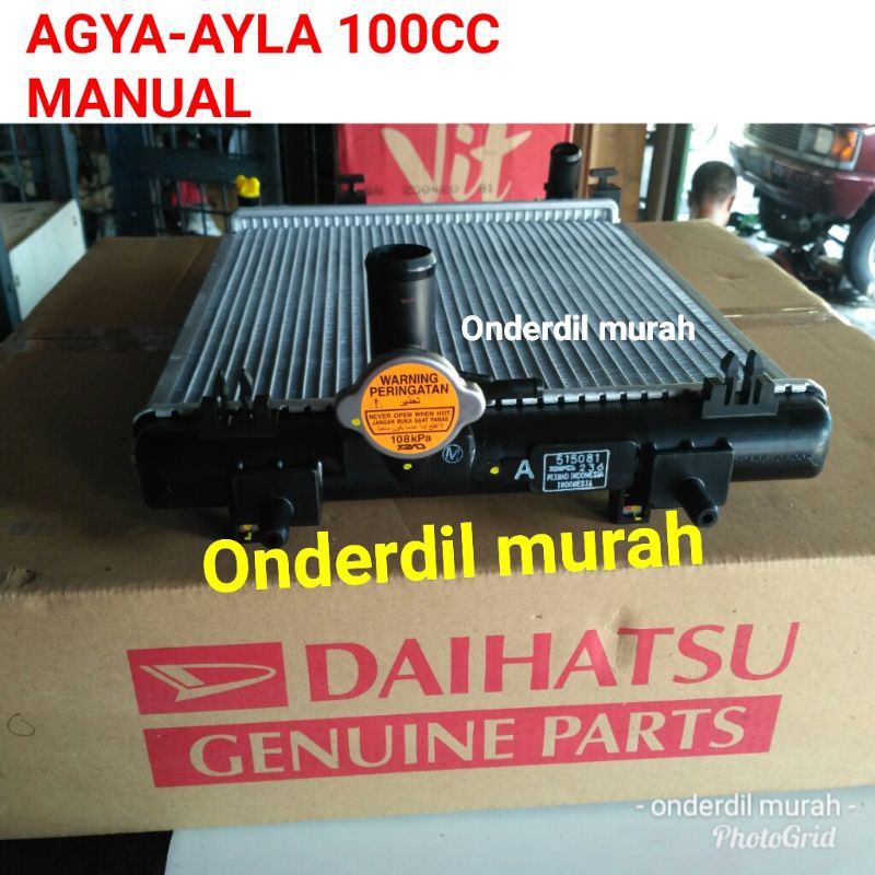 Jual Radiator agya-ayla 1000cc Manual ORIGINAL tahun 2013 sampai 2022 ...