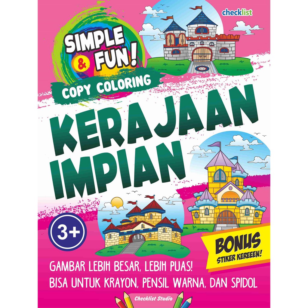 Jual Simple & Fun! Copy Coloring Kerajaan Impian (Checklist) | Shopee ...