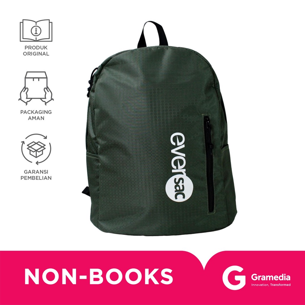 Jual Backpack / Tas Ransel / Tas Sekolah Eversac Ecopack Ii Backpack Army | Shopee Indonesia