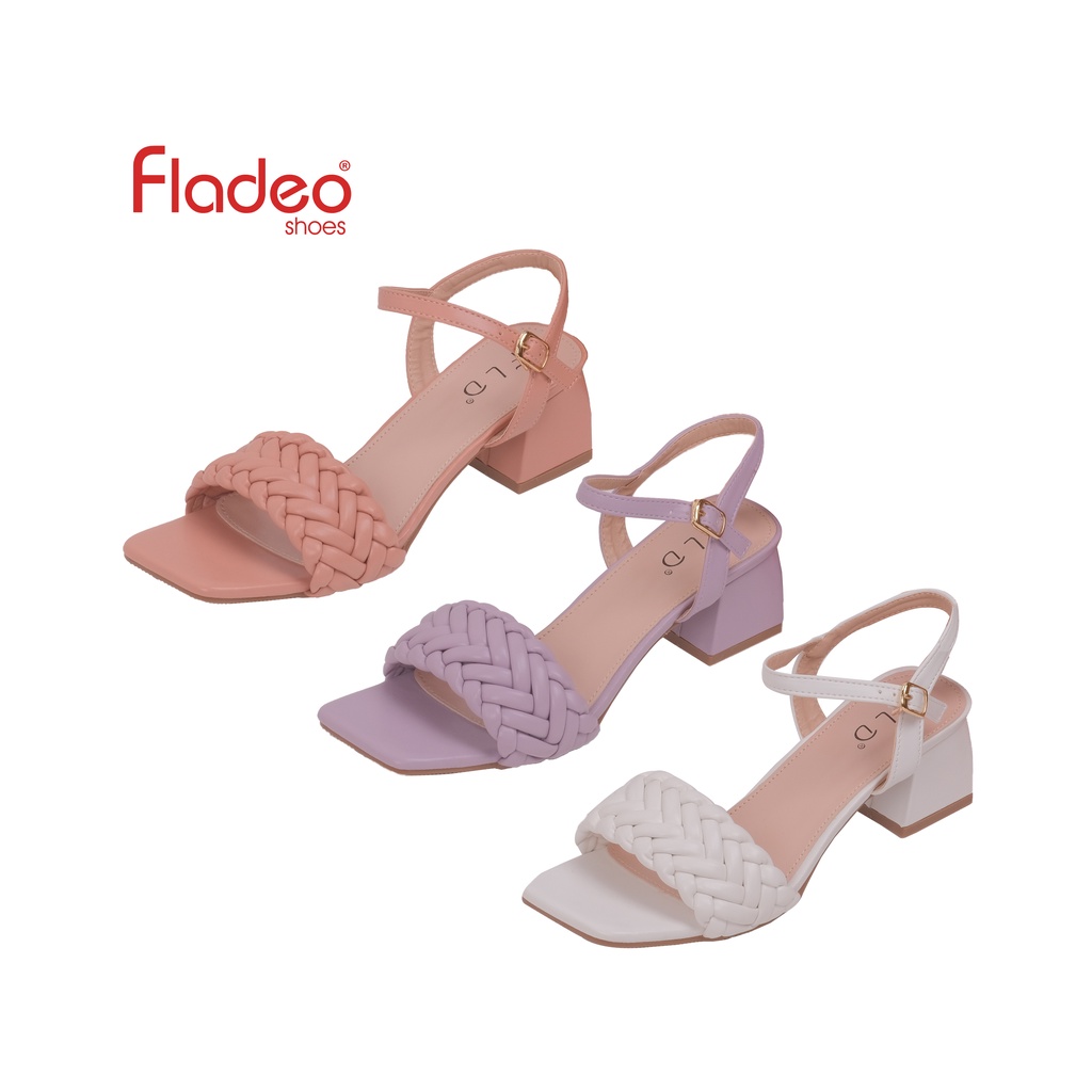 Jual Fladeo D22/LDFT524-1BG/Sandal Hak Tahu Slide Tali Wanita [ Heels ...