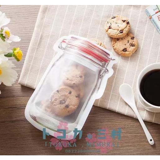 Jual [Premium] Standing Pouch Ziplock Jar Toples Packaging Makanan ...