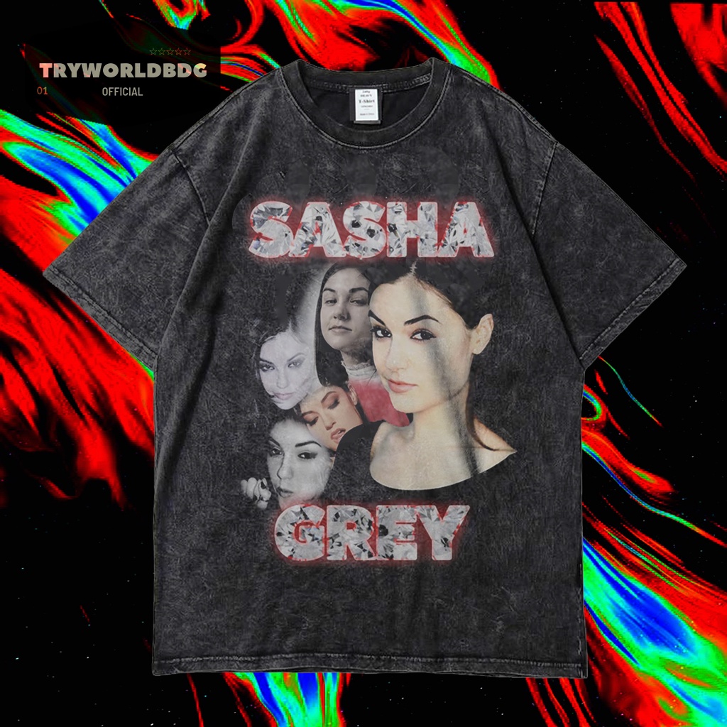 Jual KAOS OVERSIZED / KAOS WASHED / OVERSIZED T SHIRT / KAOS SASHA GREY ...
