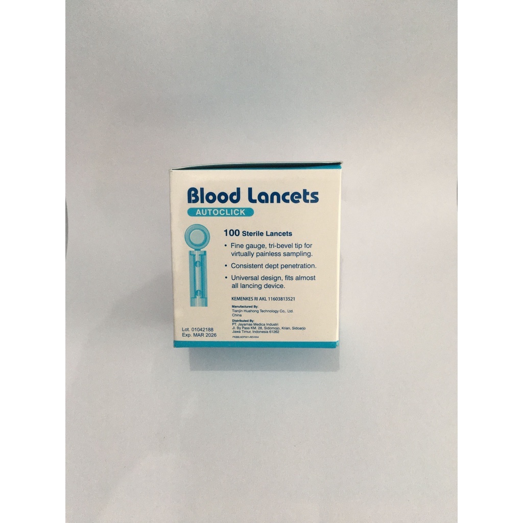 Jual Blood Lancets 26G OM / Jarum Lancet | Shopee Indonesia