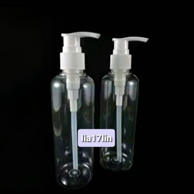 Jual Botol Pump 100ml Botol Plastik 100ml Botol Bening 100ml | Shopee Indonesia