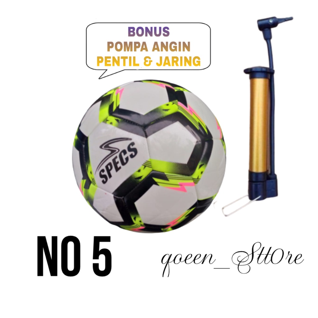 Jual Bola Sepak Bola Kaki Size 5 Bahan Pu Murah Bonus Pompa Pentil dan ...