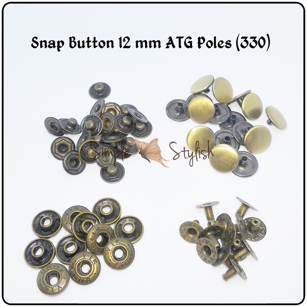 Jual Kancing Jepret (Snap Button) 12 mm 330 | Shopee Indonesia