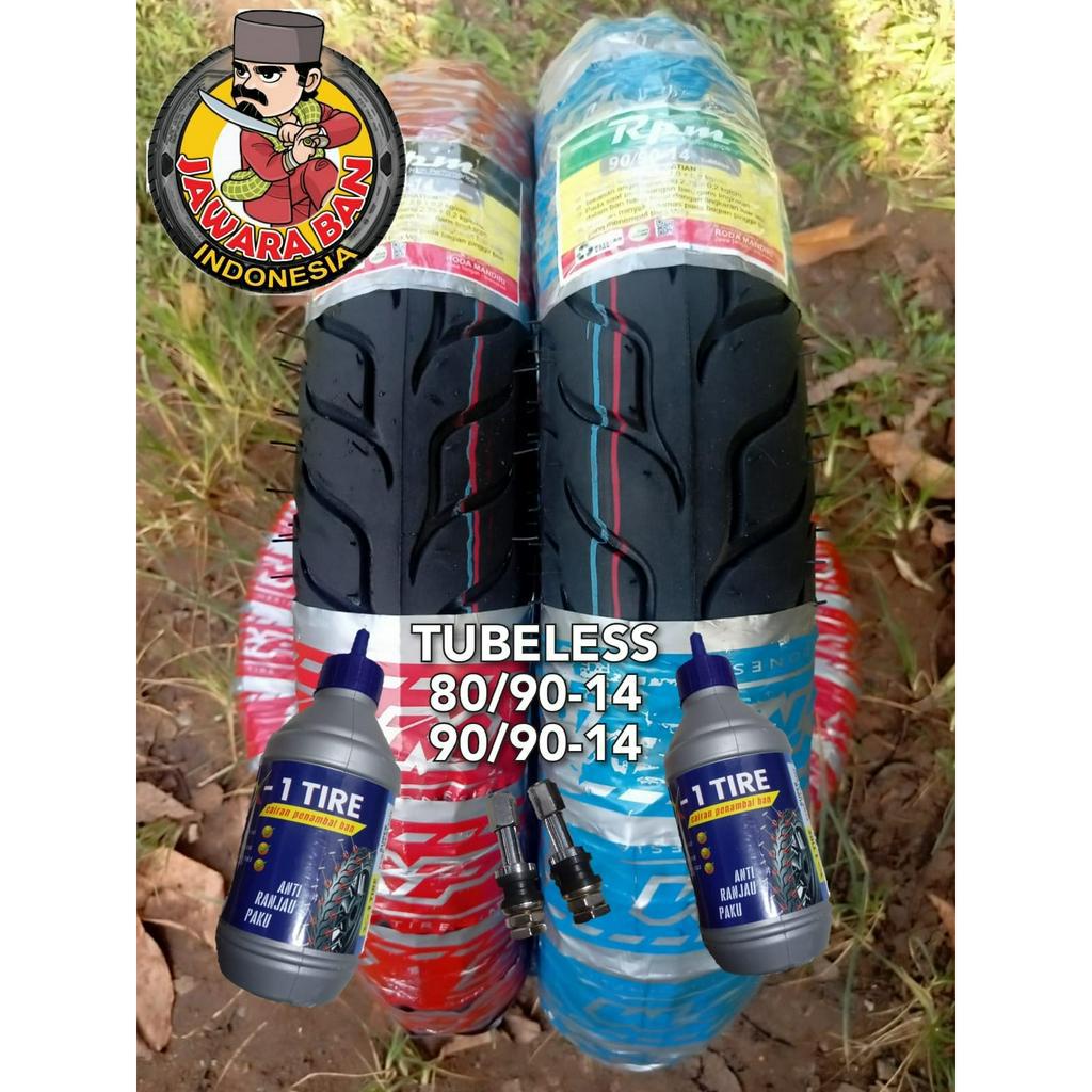 Jual SEPASANG Ban Motor Matic Tubeless Ring 14 Merk RPM Motif Mirip FDR ...