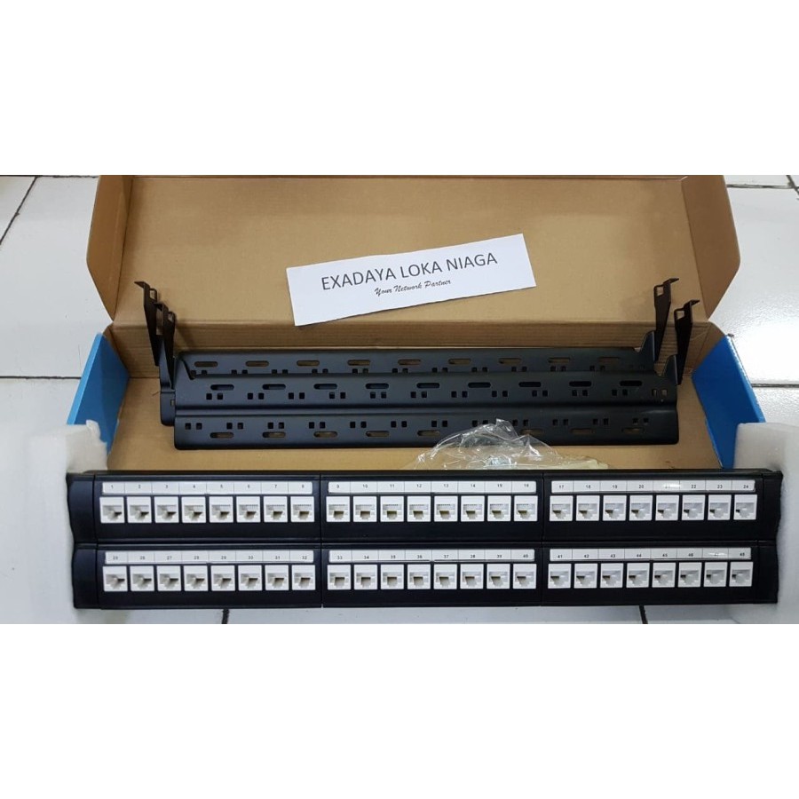 Jual D-LINK Patch Panel 48 Port Cat.6 / Patchpanel Cat6 ( NPP-C61BLK481 ...