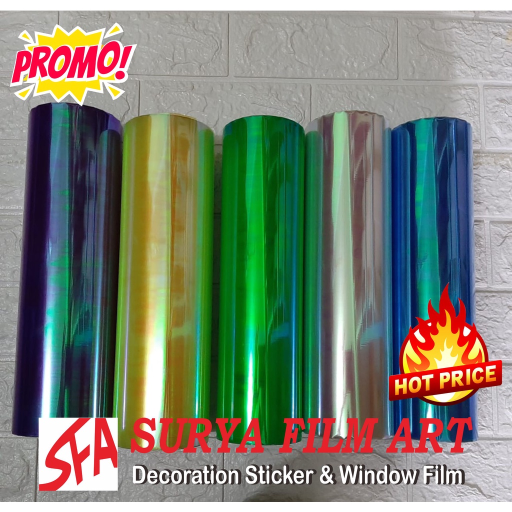 Jual Stiker Headlamp/ Stiker lampu Hybrid/ Stiker pelangi/ Stiker Motor ...