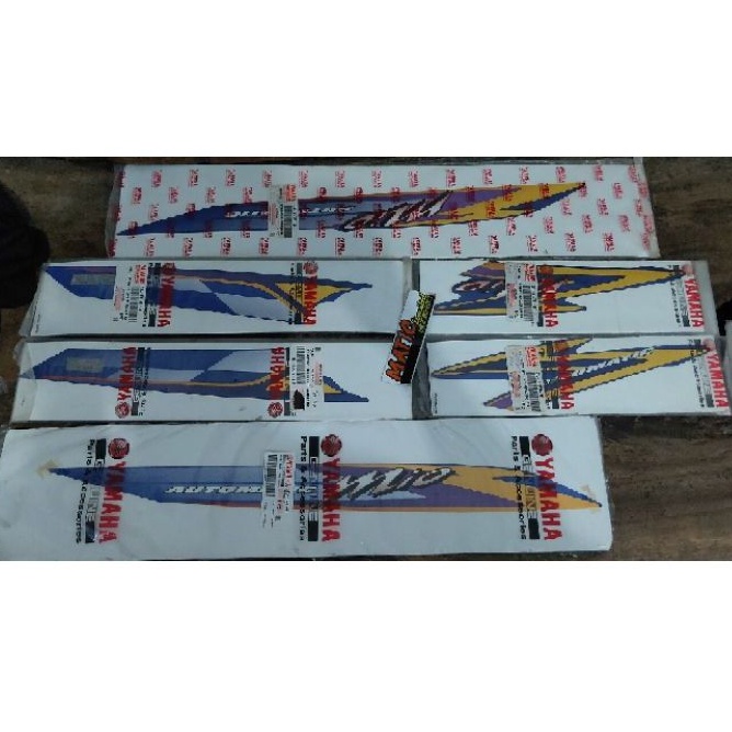 Jual stiker striping mio 2004 biru bendra original yamaha genuine part ...
