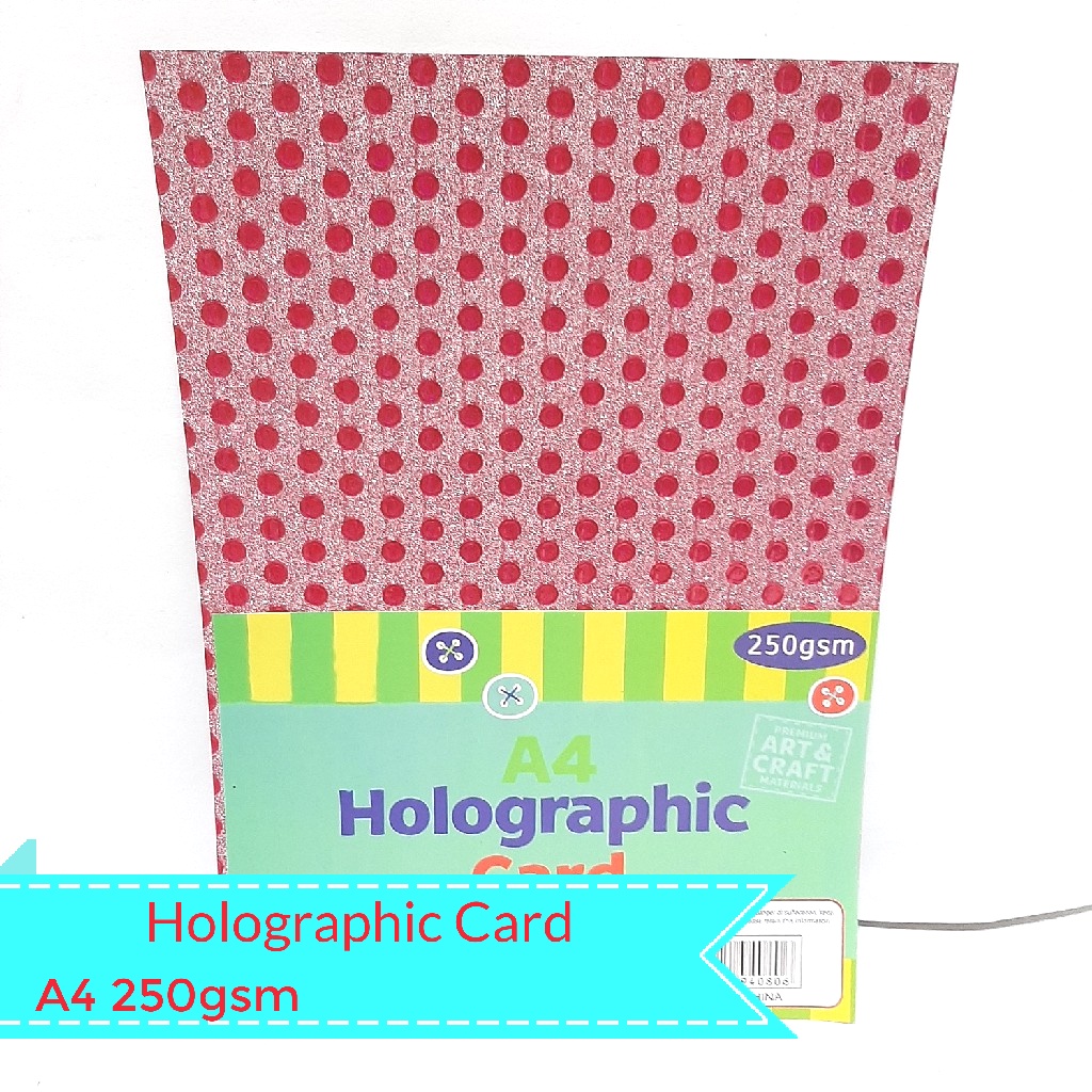 Jual Kertas Holographic Card Glitter Paper A4 250gsm | Shopee Indonesia