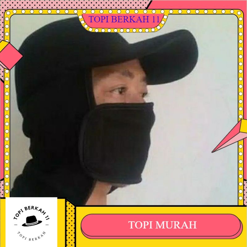 Jual Topi jepang masker anti panas untuk mancing/mendaki/berkebun/kerja ...
