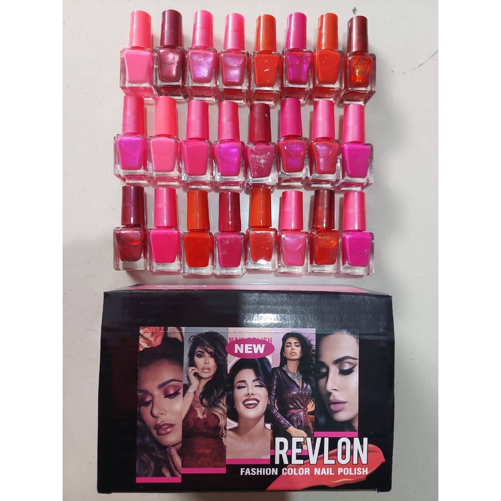 Jual [ 24 PCS ] KUTEK REVLON / HUDA - KUTEKS REVLON - FASHION COLOR ...