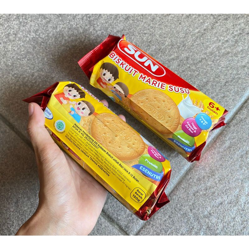 Jual sun biscuit marie susu 6+ 150g | Shopee Indonesia