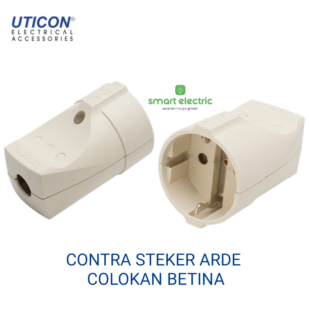 Jual Uticon CS-28 Contra Steker Arde Female Colokan Betina Stop Kontak ...