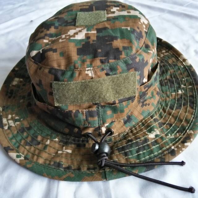 Jual Jungle hat/topi rimba/topi lapangan tactical loreng digital gurun ...