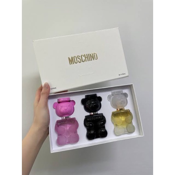 Jual MOSCHINO TOY WITH BOX SET ISI 3 | Shopee Indonesia