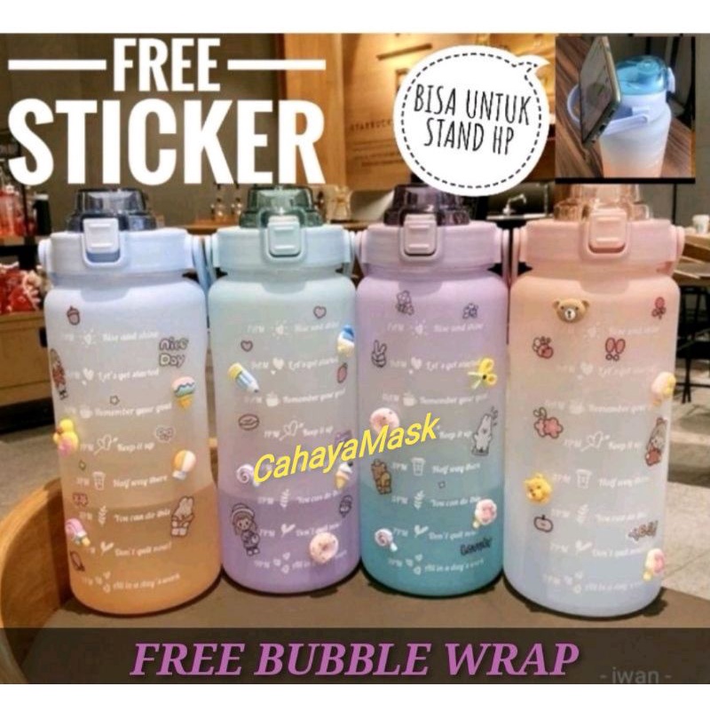 Jual Botol Minum Viral 2 Liter / Botol Air Minum | Shopee Indonesia